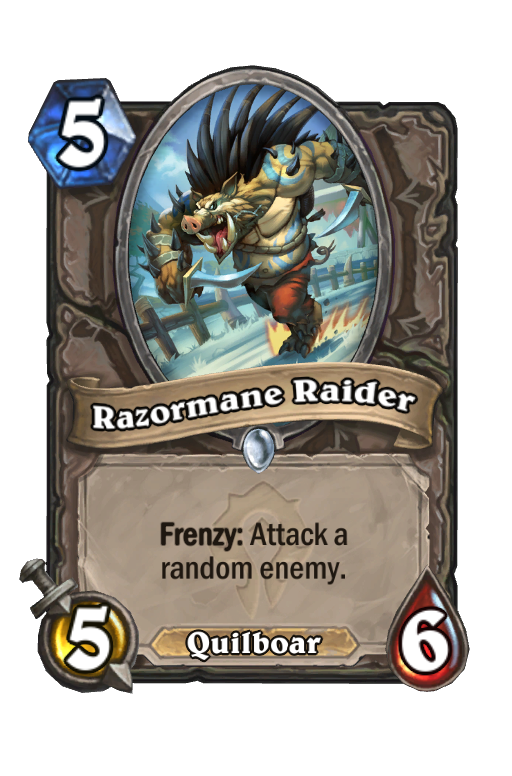 Razormane Raider (Forged in the Barrens) - Best Hearthstone Decks ...