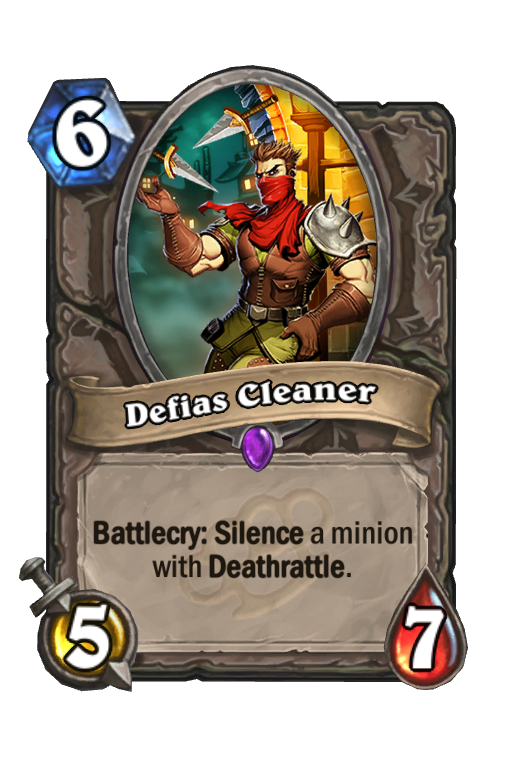 Defias Cleaner (Mean Streets of Gadgetzan) - Best Hearthstone Decks ...
