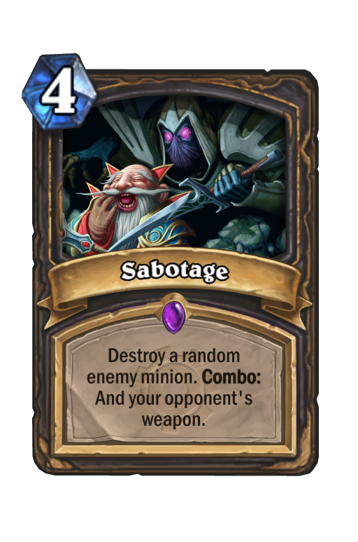 Sabotage (Goblins vs Gnomes) - Best Hearthstone Decks - HSReplay.net