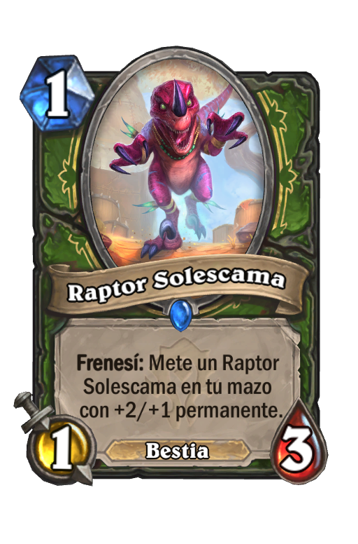 Raptor Solescama (Forjados en los Baldíos) - Hearthstone Card ...